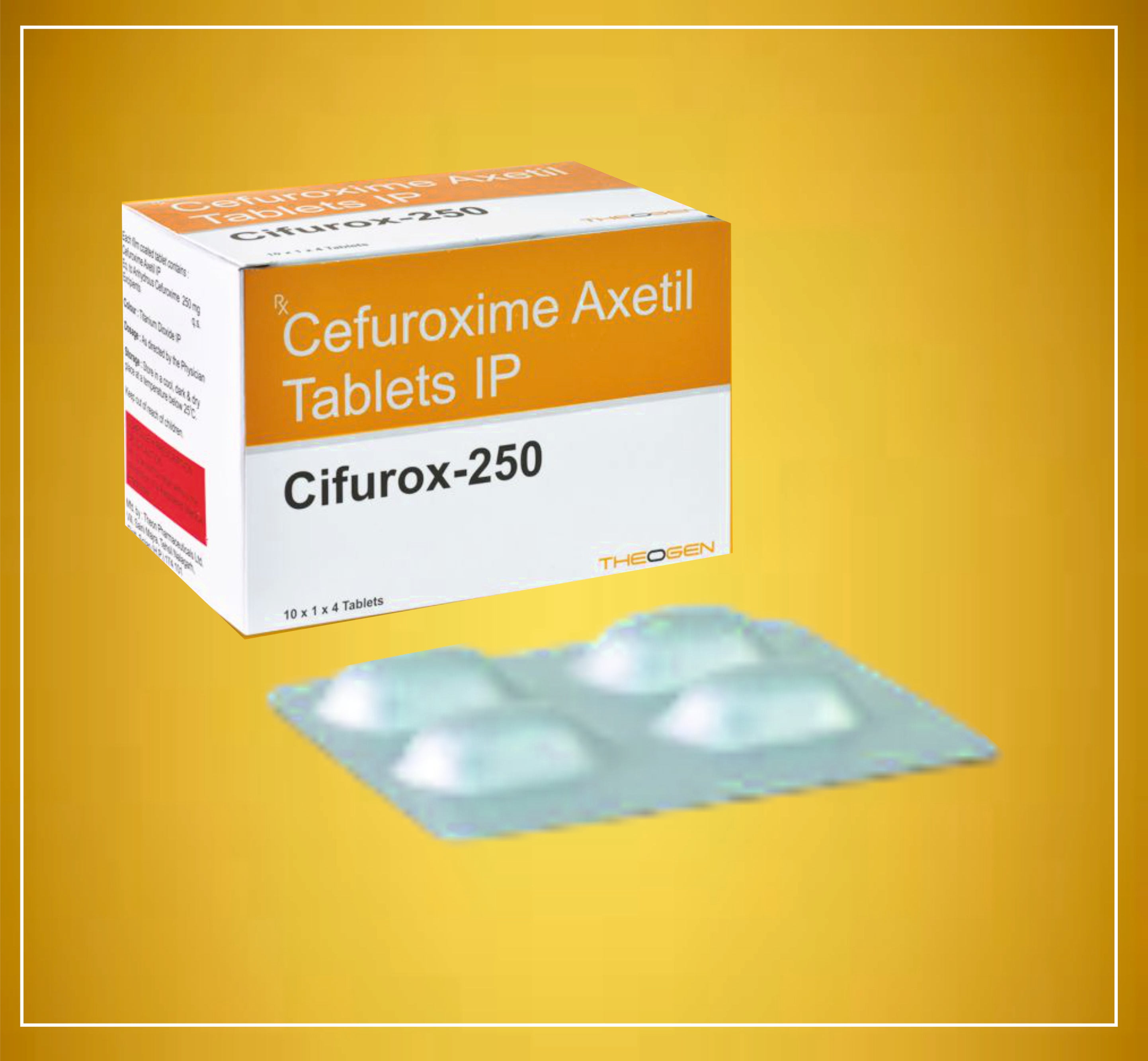 CIFUROX 250 TAB 4'S ( Cefuroxime (250Mg) ) By Theon – IshwarPharma