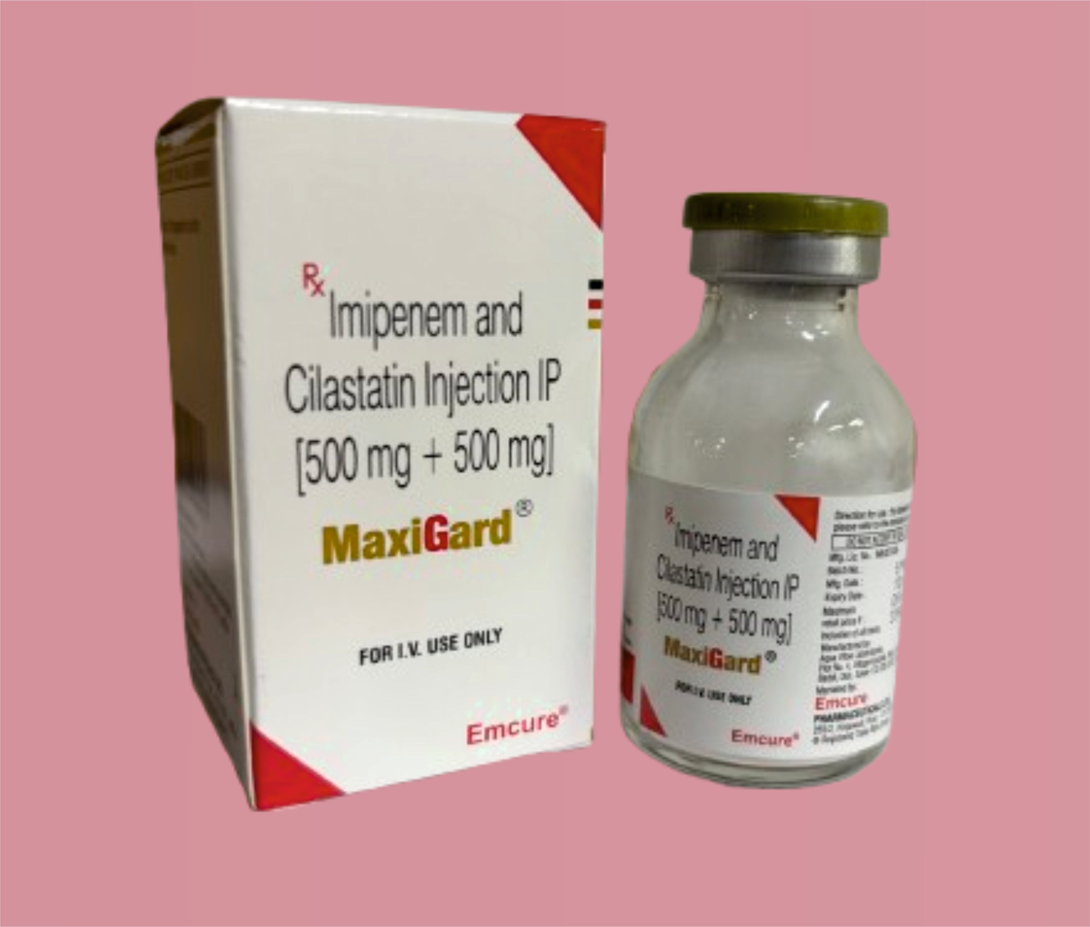 Maxigard Inj ( Imipenem 500 Mg + Cilastatin 500 Mg ) By Emcure ...